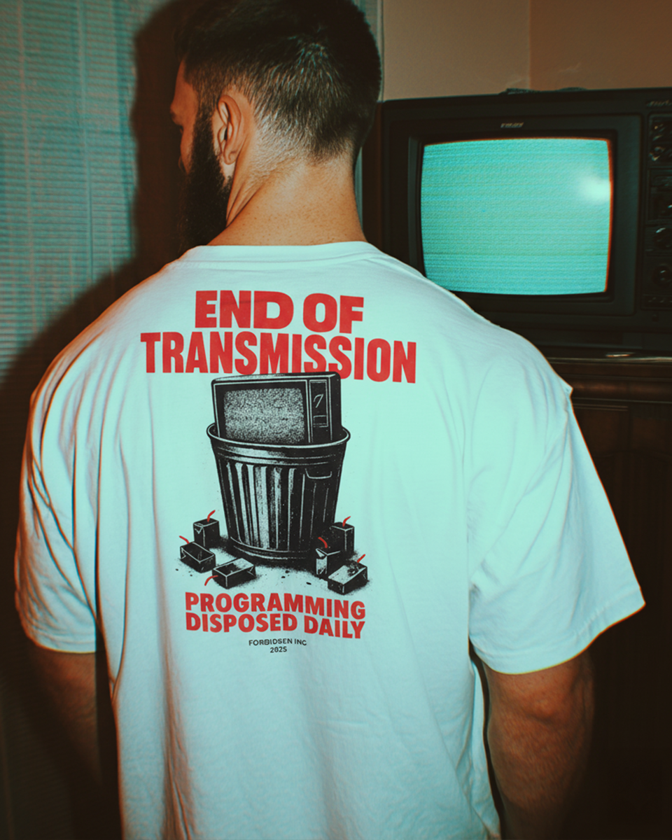 End Of Transmission - Premium Heavyweight T-Shirt – Forbidden Clothes store