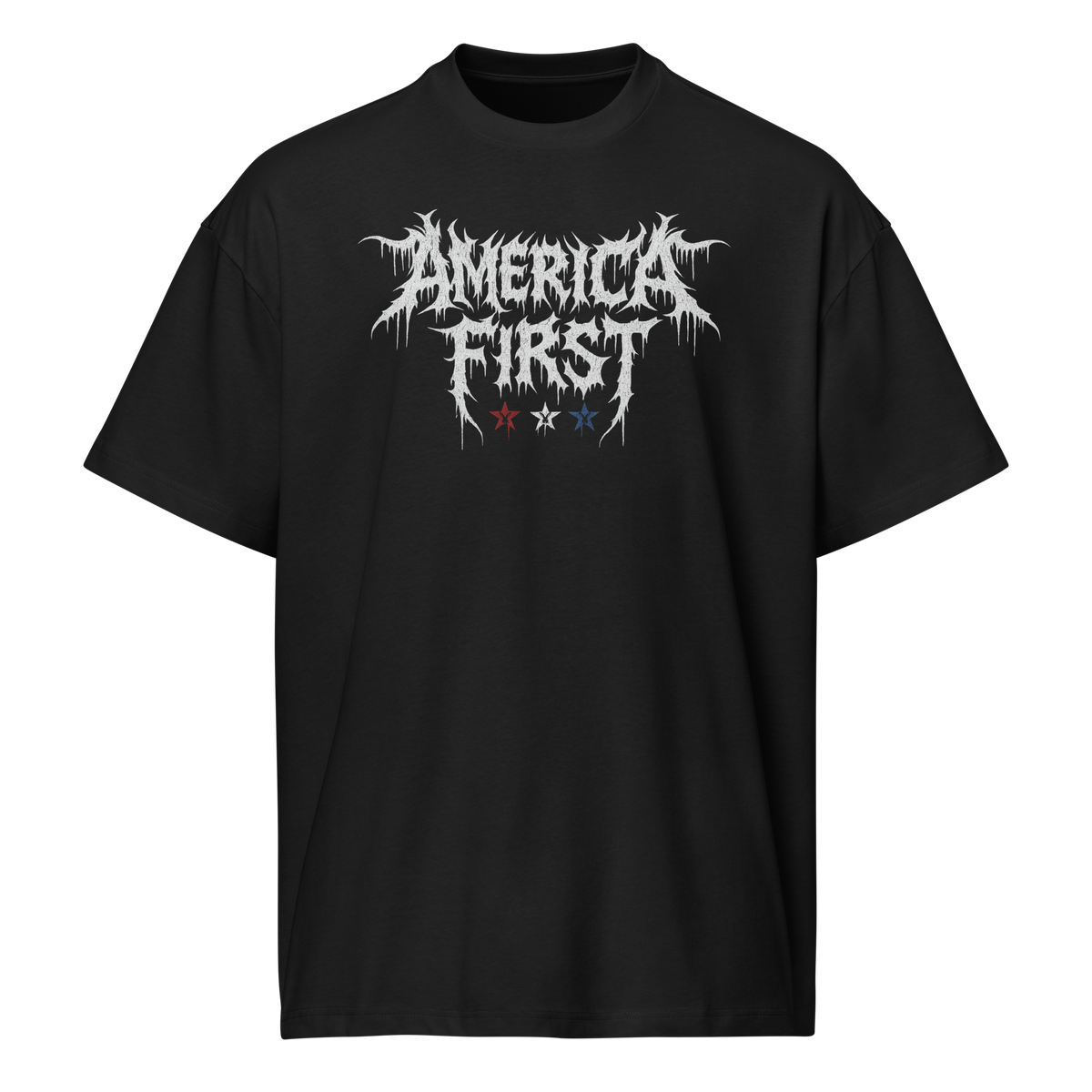America First - Men’s oversized box tee – Forbidden Clothes store