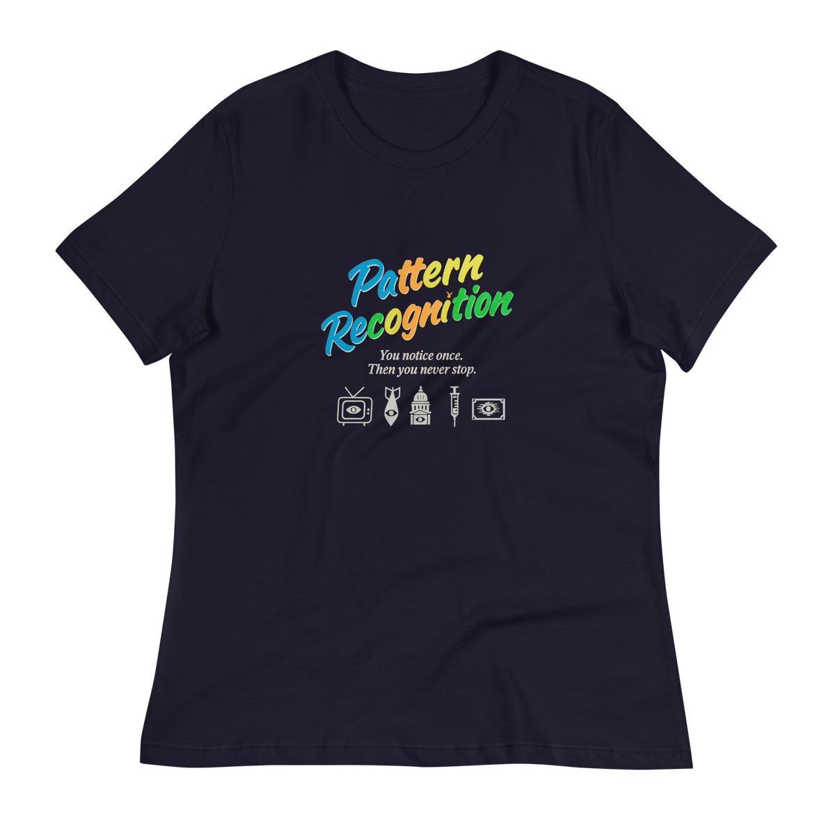 Pattern Recognition - Women's Relaxed T-Shirt – Forbidden Clothes store